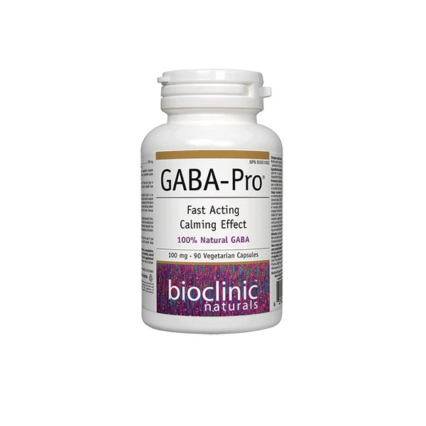 GABA-Pro 100 mg 90 Veg Capsules by Bioclinic Naturals I NaturalRx